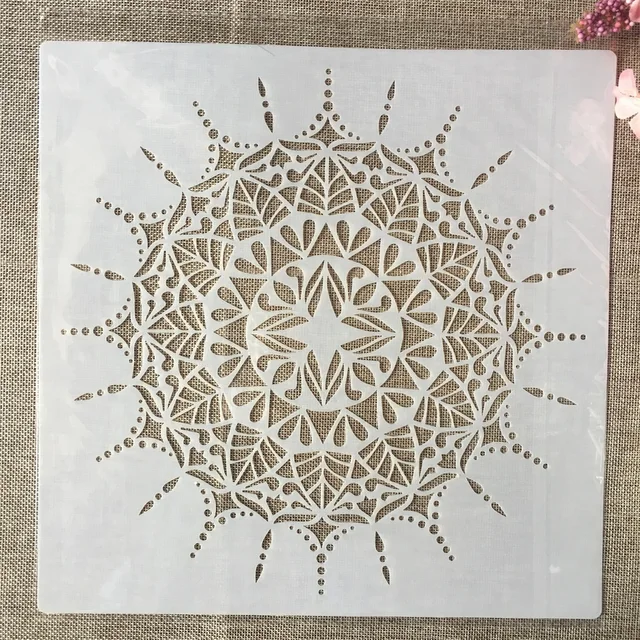 30*30cm Mandala Geometry Taiji DIY Layering Stencils Wall Painting ...
