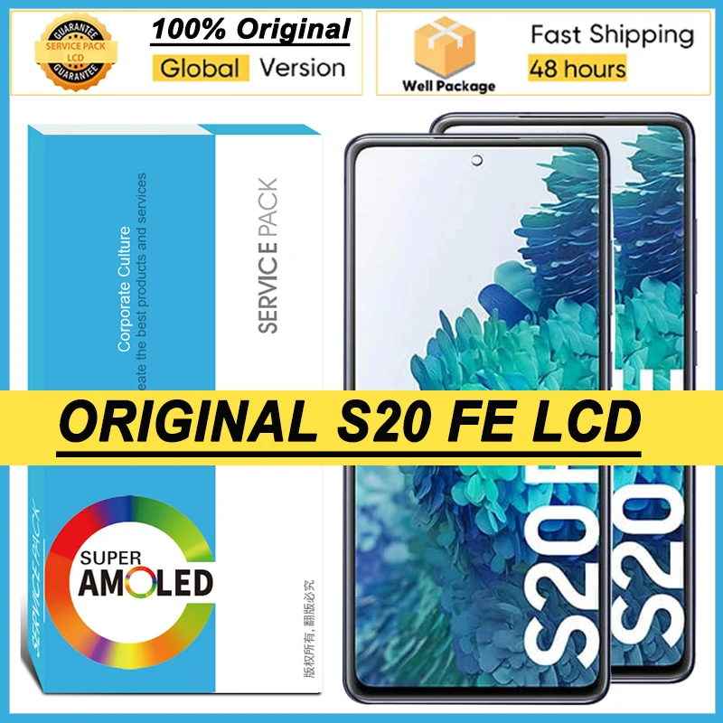100% Original 6.5'' AMOLED Display for Samsung Galaxy S20 FE 5G G780 ...