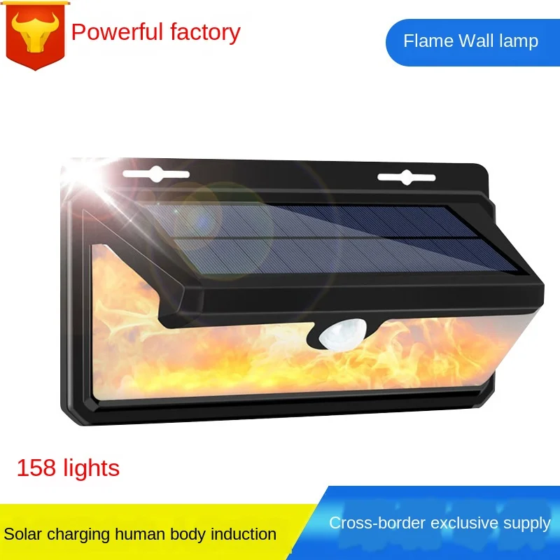 Solar Flickering Flame Lamp Led Light Outdoor Waterproof Ip65 Three ...