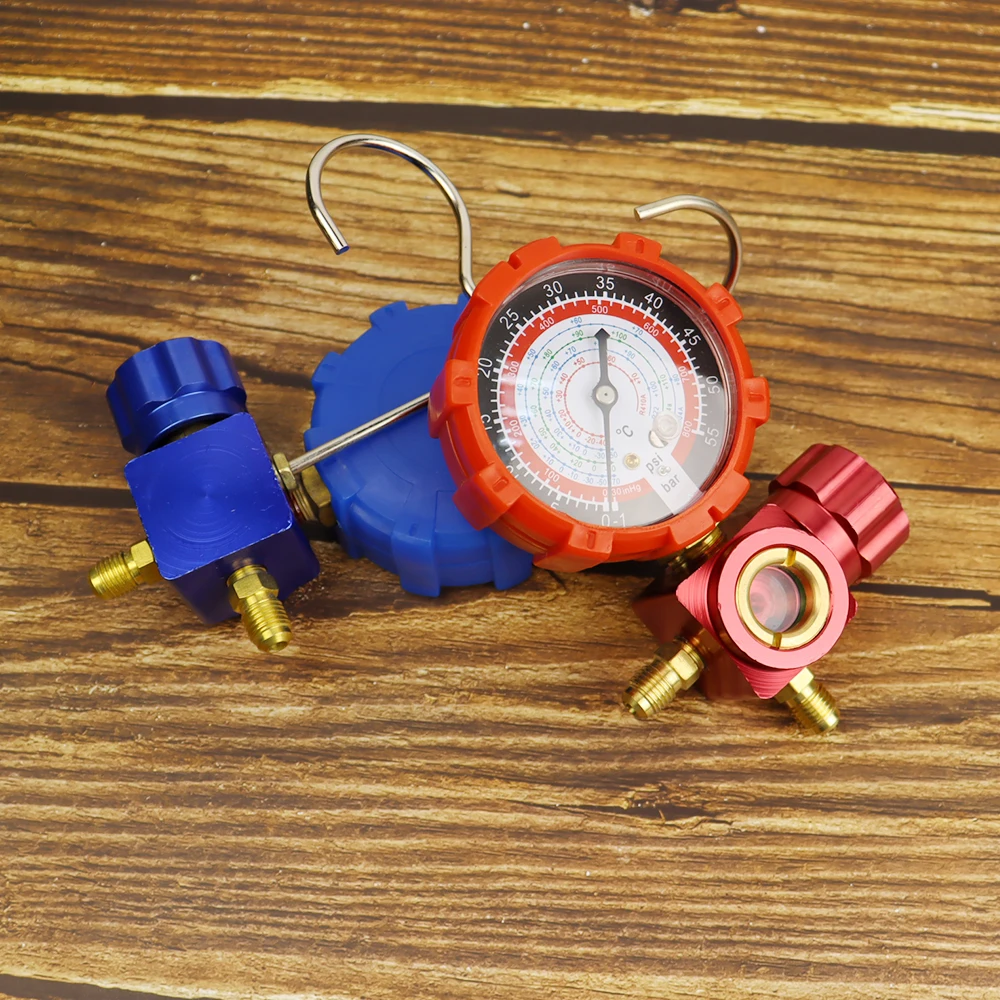MANOMETRE,Bleu--Manomètre réfrigérant pour R410A R22 R134a R404A, 800 ...