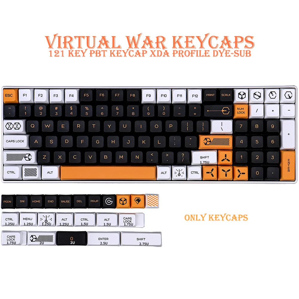 Keyboards & Mice Electronics & Accessories 121 Key PBT Keycap XDA ...