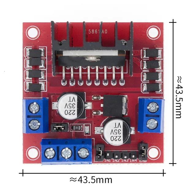 L298N Driver Board Module L298 Stepper Motor Smart Car Robot Breadboard ...
