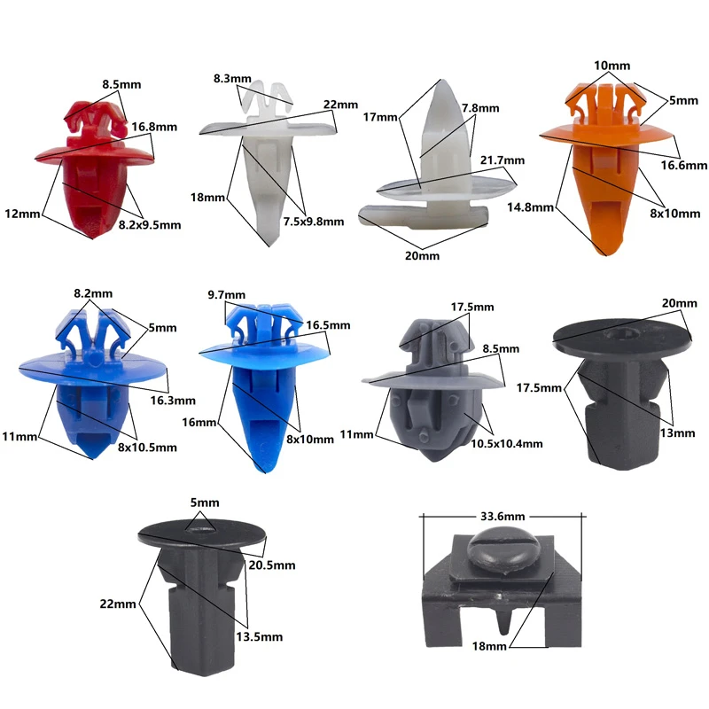 50Pcs Car clip For Toyota Interior Panel Fender Door Card Holder Trim ...