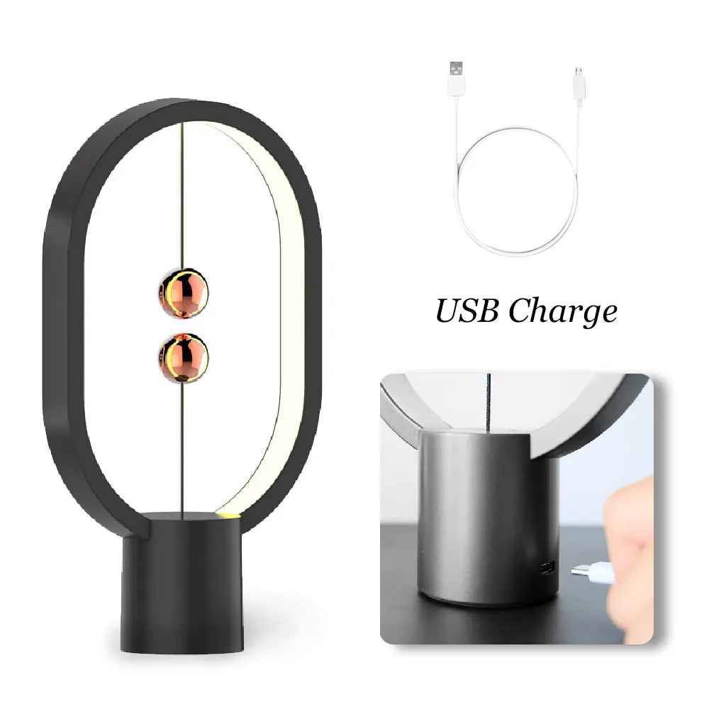 Lampe à poser - Normal Black - LED Rechargeable USB - Commande Tactile ...
