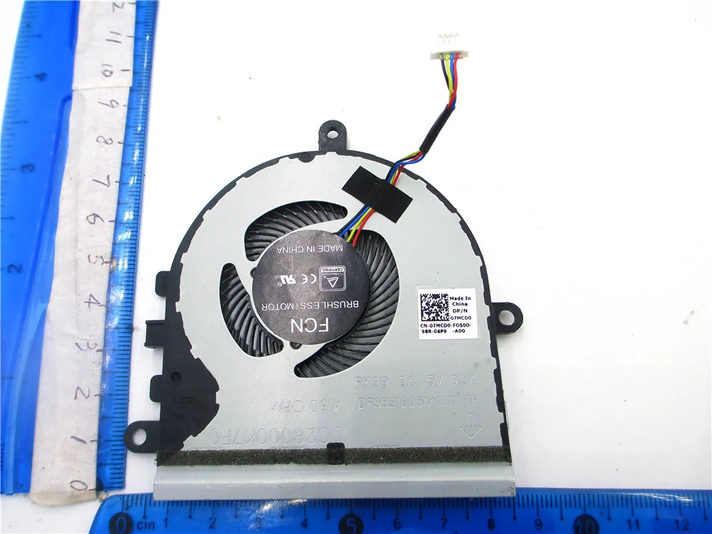 New CPU Cooler Fan For Dell Inspiron 5570 15 5575 07MCD0 7MCD0 ...