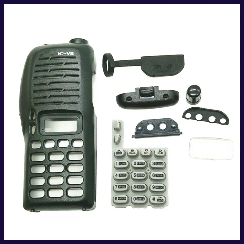 1pcs Lot Two Way Radio Housing Case Cover With Keypad For Icom Ic- V8 ...