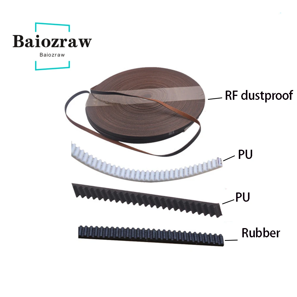 3d Printer Belt 2gt Gt2 Open Type Belt Open Timing Belt Width 5mm 6mm ...