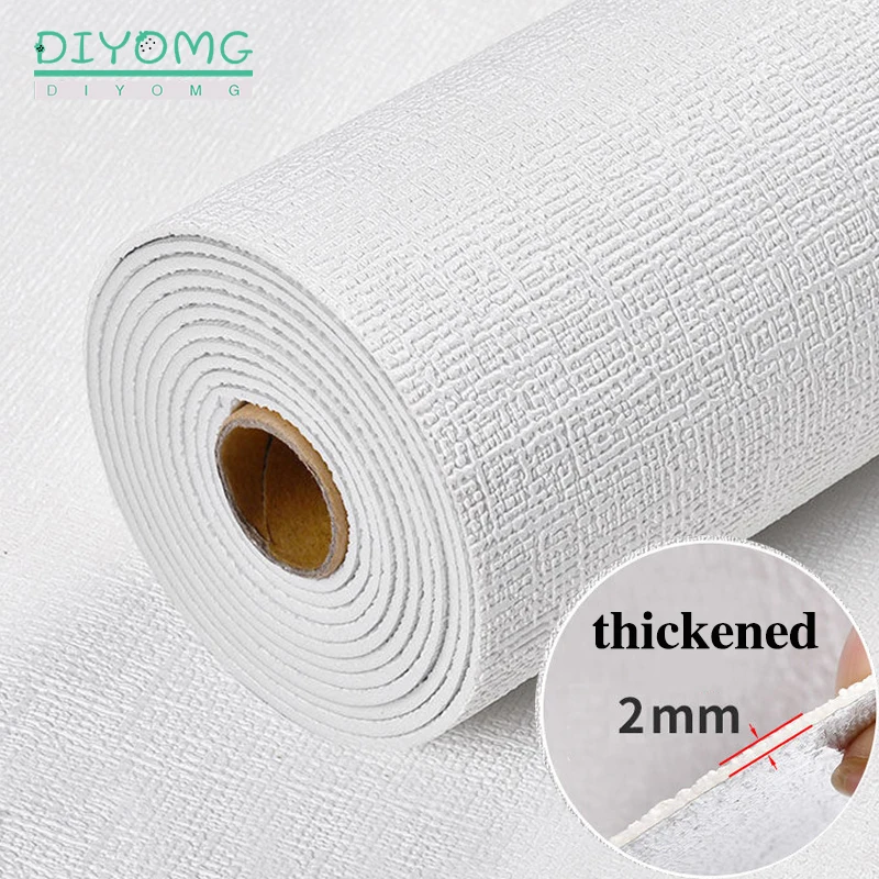 3D-Foam-Self-adhesive-Wallpaper-for-Living-Room-PVC-Waterproof-Linen ...