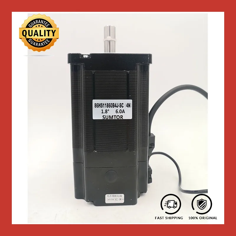 Nema34 Stepper มอเตอร์เบรค24VDC 4N.M Off เบรค Stepper Nema 34 118มม.ความยาว8.5N.M Nema34เบรค ...