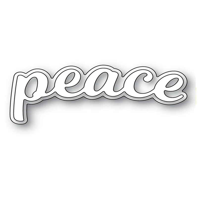 The Word Peace In Cursive