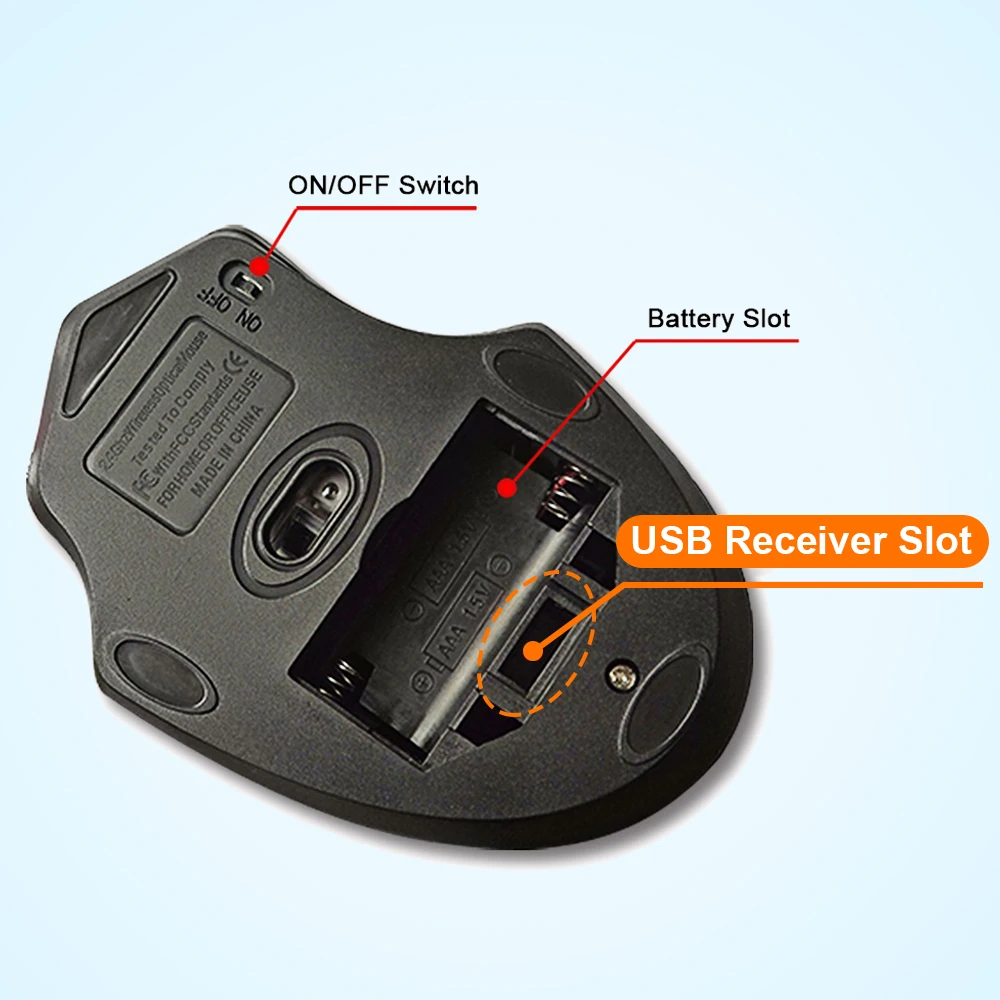 USB Wireless Mouse USB 2.0 Receiver Optical Computer Mouse | DigiTSoftex