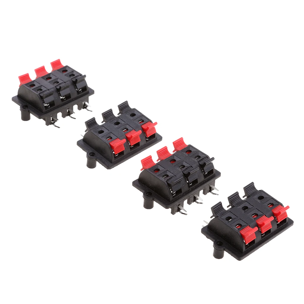 Audio Speaker Amplifier 6 Way Terminal, 4 Pieces Audio Amplifier ...