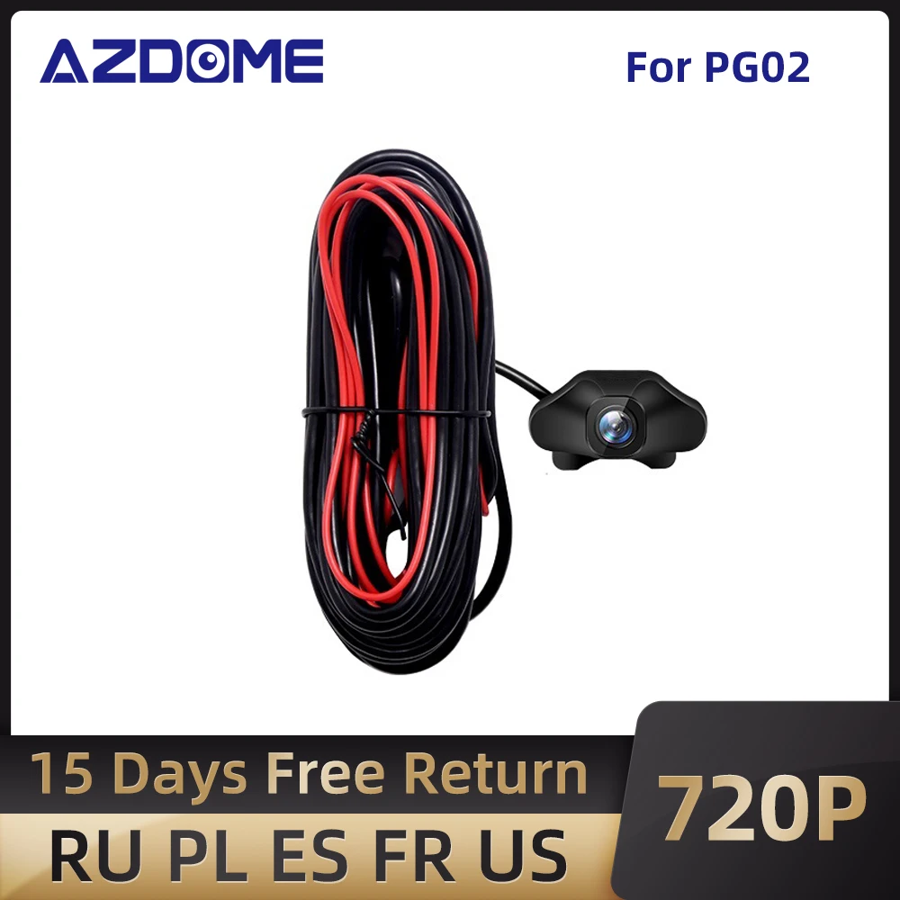 AZDOME 720P รถดูด้านหลังกล้องสำหรับ PG02 Dash กล้องบันทึกภาพวิดีโอ DVR ...