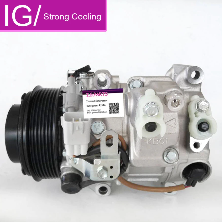 Aircom AC Compressor For Toyota Sienna Venza 3.5L 2009 2013 Lexus ES350 ...