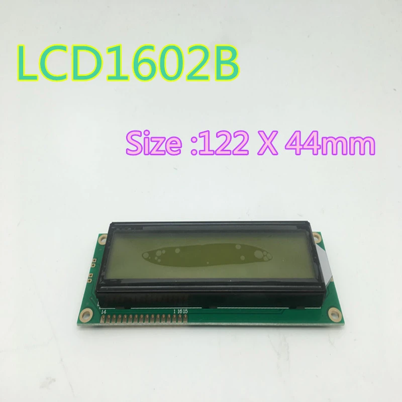 1 Pc New LCD1602B/1601A/0802C/12864F/2004A/2402A yellow / blue Screen ...