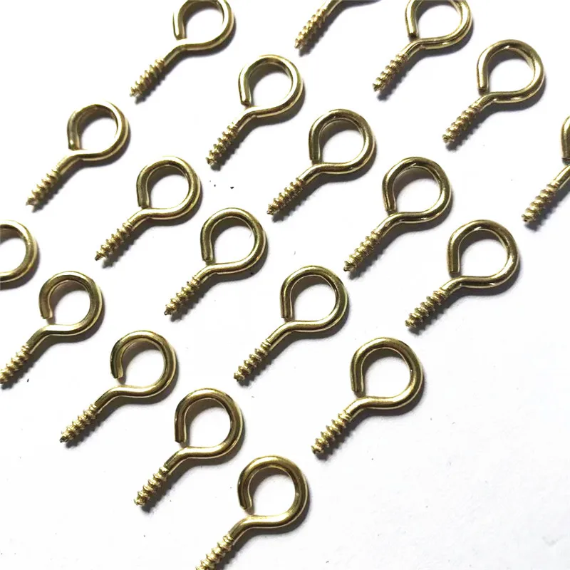 50pcs-Gold-Eye-Hook-Screw-Pins-DIY-Jewelry-Wood-Products-Processing ...