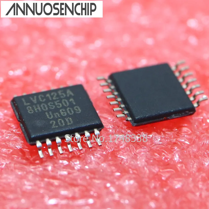 Free shipping 100PCS 74LVC125APW 74LVC125 LVC125 14 TSSOP BUFF DVR TRI ...