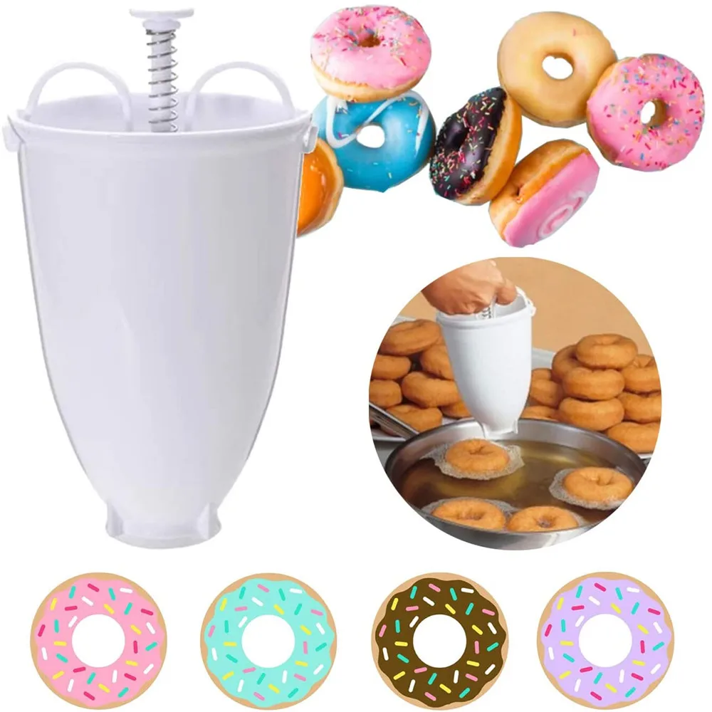 Manual Donut Maker Doughnut Molds Plastic Donut Dispenser Device Baking ...