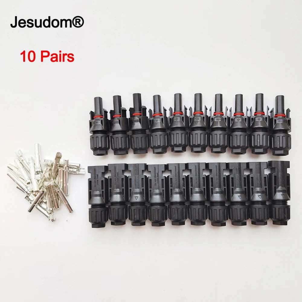10 Pairs Male and Female Solar Panel Connector Used for Solar Cable ...