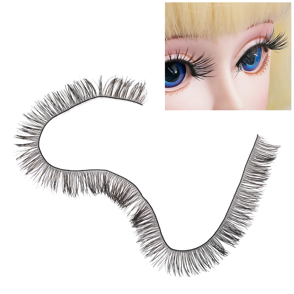 5pcs Doll False Eyelashes Diy Eye Lash Dolls Accessories Black Brown ...