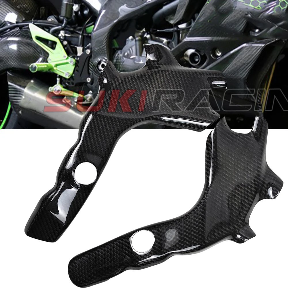 ZX-25R Carbon Fiber Frame Cover For Kawasaki ZX25R ZX 25R 2020-2021 ...