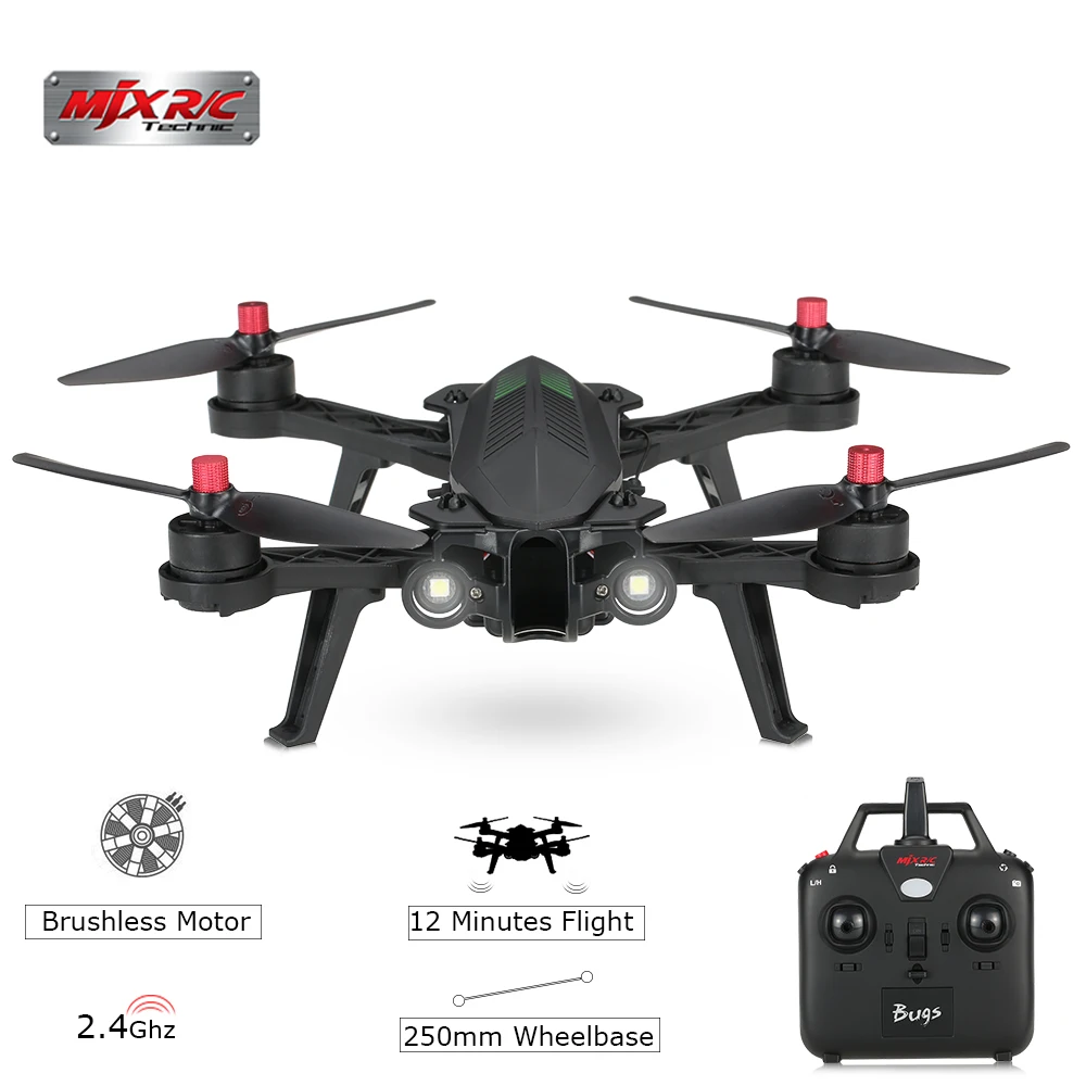 Mjx bugs 6 b6 5.8g 32ch fpv rc racing drone com 720 p câmera 6 eixos 250mm distância entre eixos ...