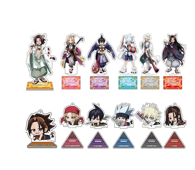 Llavero acrílico de dibujos animados del rey SHAMAN, soporte de figura ...