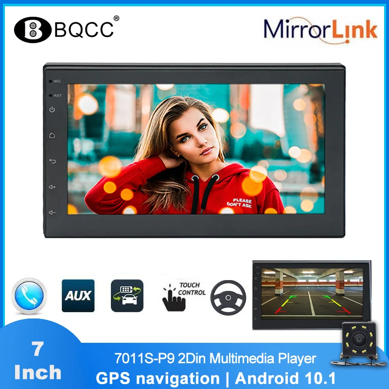 Central multimídia automotiva universal, 2 din, 7 polegadas, android 10 ...