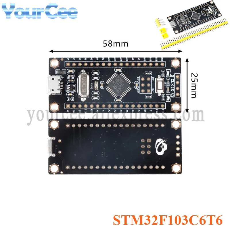 2pcs-1pc-STM32F103C6T6-System-Development-Board-Module-STM32-STM32F103-Microcontroller-Core ...