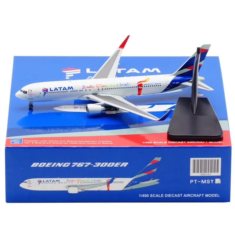 1:400 Scale B767-300er Pt-msy Latam Airlines Alloy Aircraft Plane Toy ...