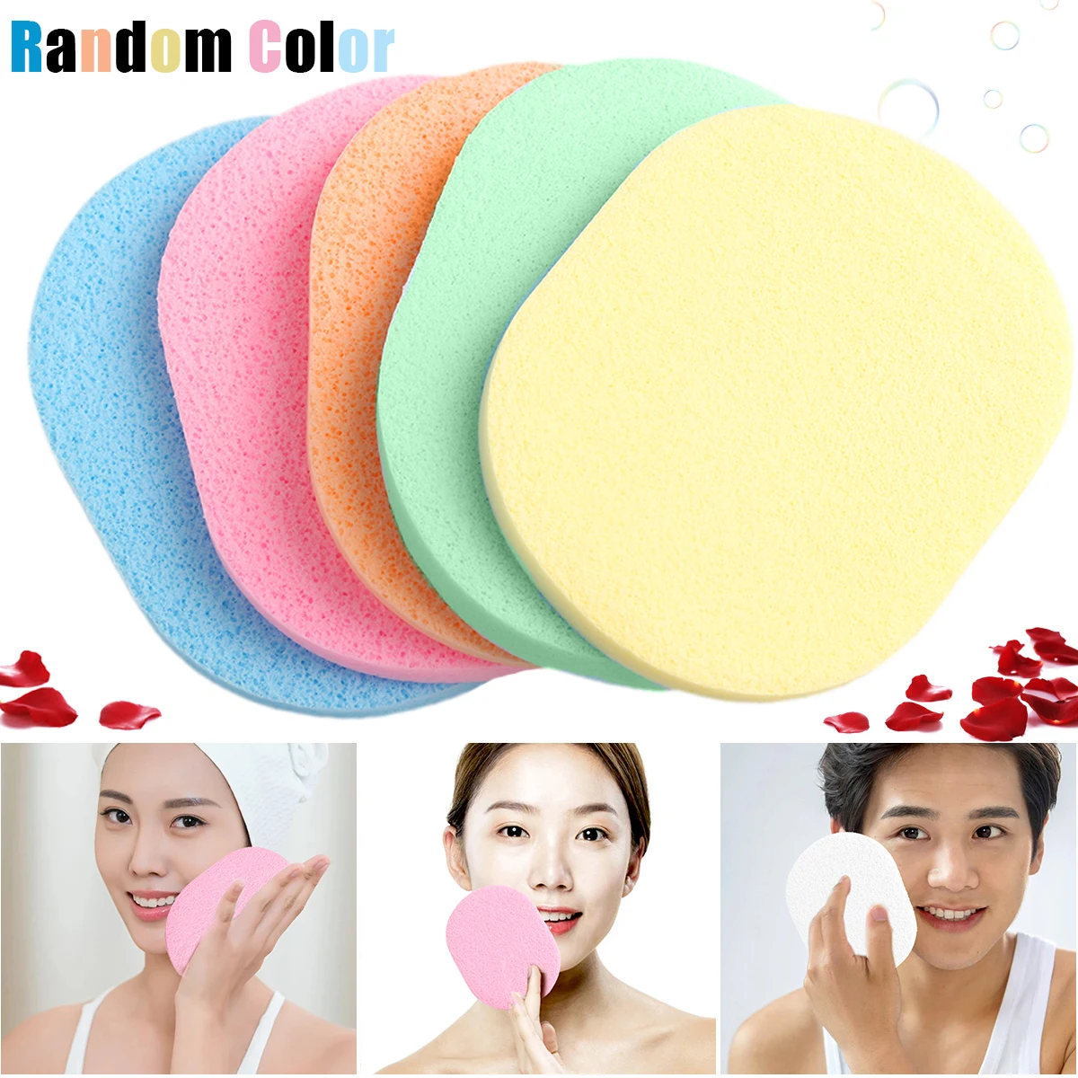 1-3Pcs-Facial-Sponges-Oval-Washing-Face-Cleanning-Cosmetic-Pads-for ...