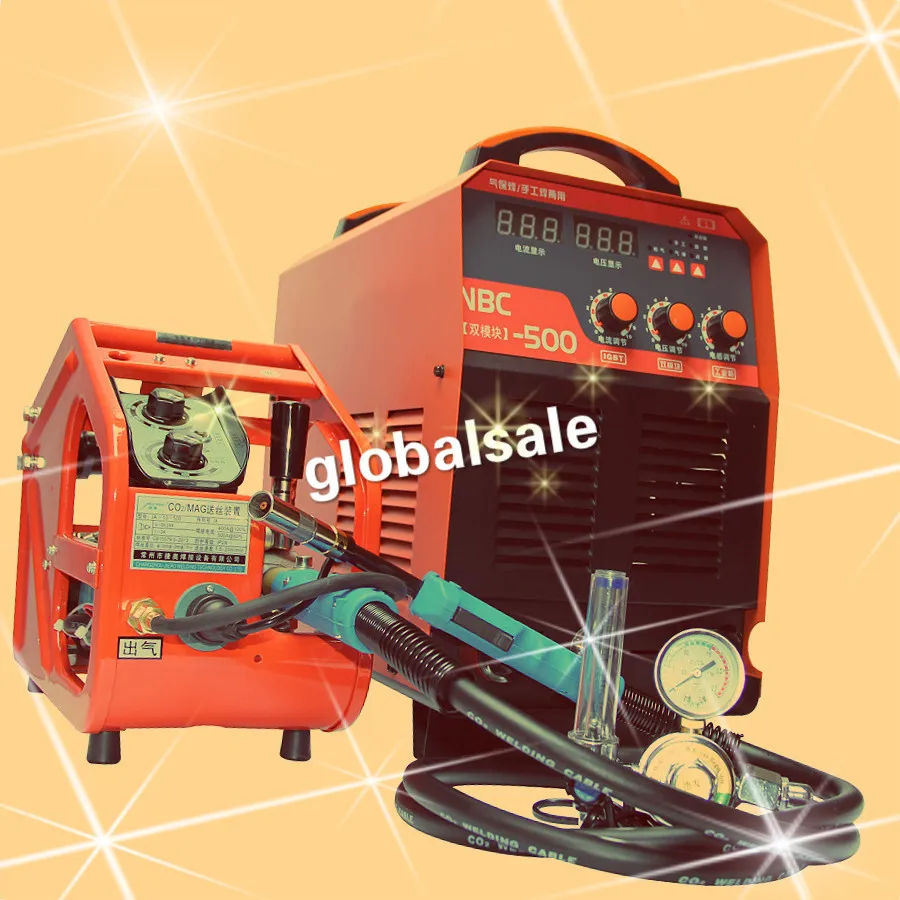 Máquina de soldadura MIG IGBT trifásica, NBC 500, 380V, NBC500, soldador blindado de gas ...