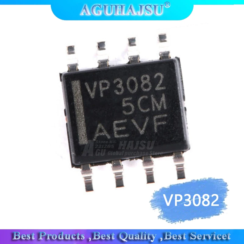 10 ชิ้น/ล็อตSN65HVD3082EDR VP3082 SOP 8 ชิปรับส่งสัญญาณต่ำใหม่ที่เป็น ...