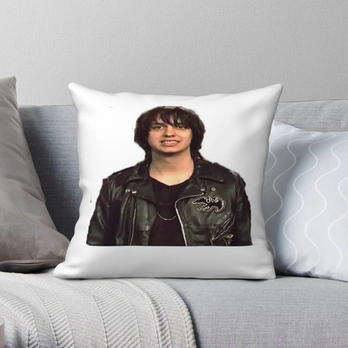 Awkward-Julian-Casablancas-Square-Pillowcase-Polyester-Linen-Velvet ...