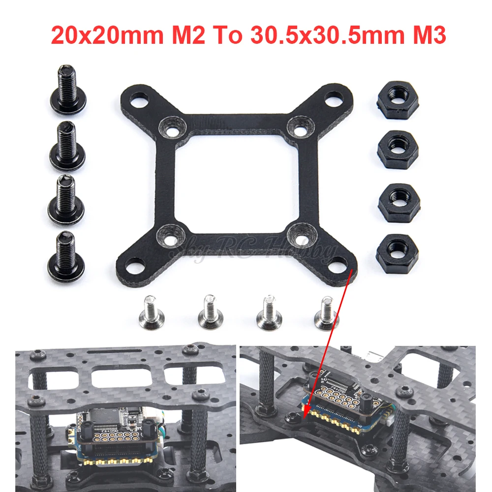 Flight-Control-ESC-VTX-Hole-Conversion-Board-20-20mm-M2-To-30-5-30-5mm ...