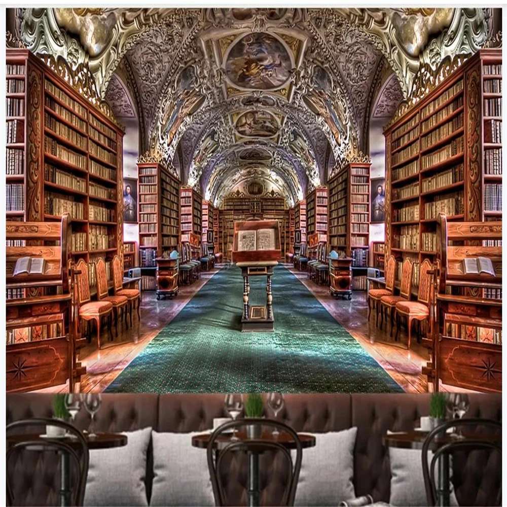 Modern Library Wallpaper