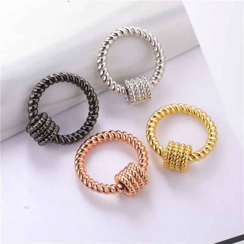 Juya Trendy Spiral Lock Clasp Fastener Screw Clasps for DIY Woman ...