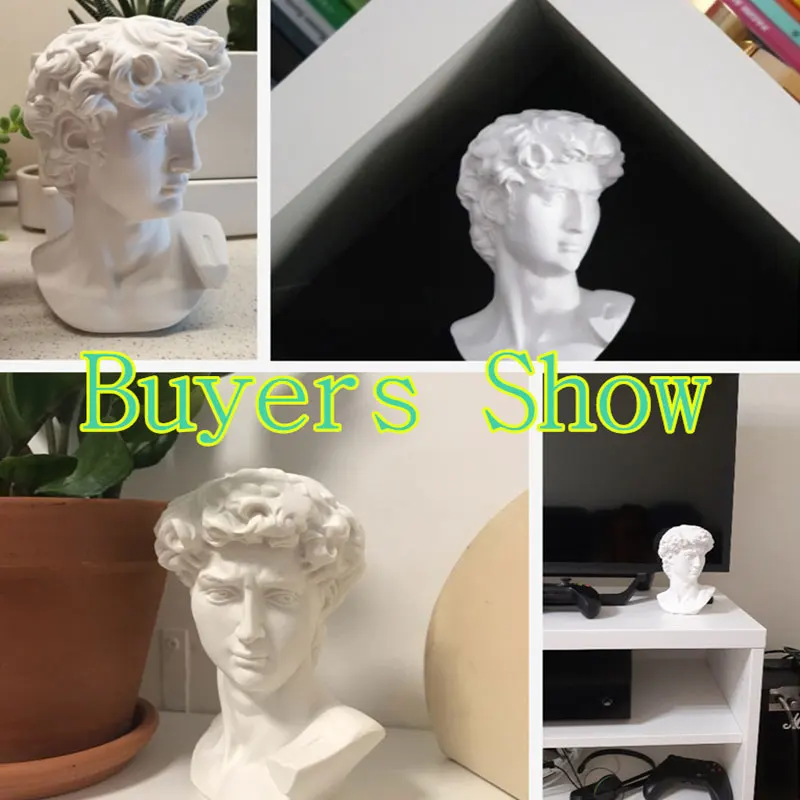 2019 David Head Portraits Bust Mini Gypsum Statue Michelangelo ...