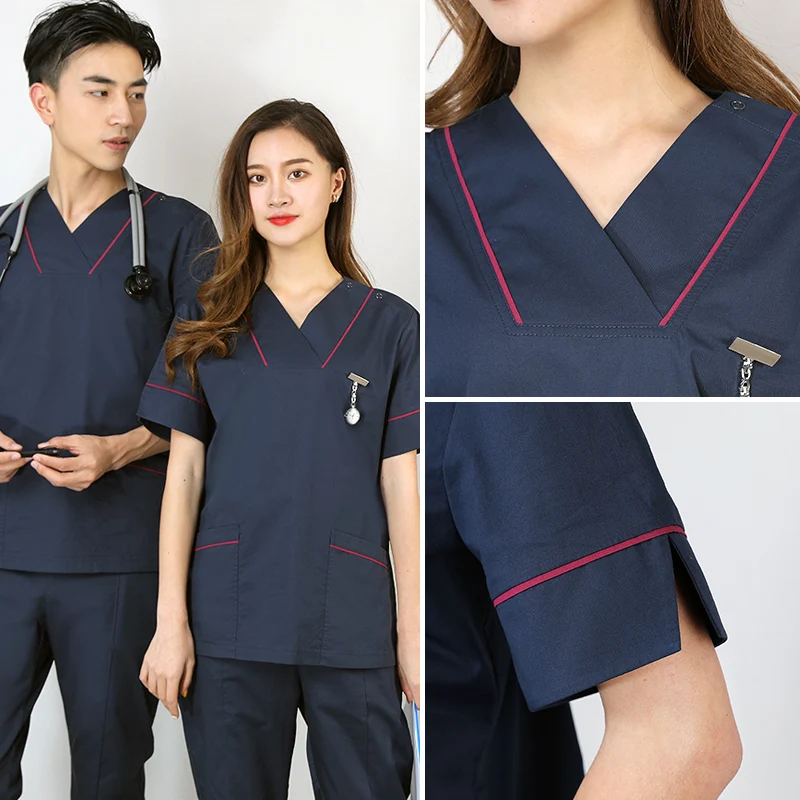 Emergency department overalls surgery clothes Female cotton operating ...
