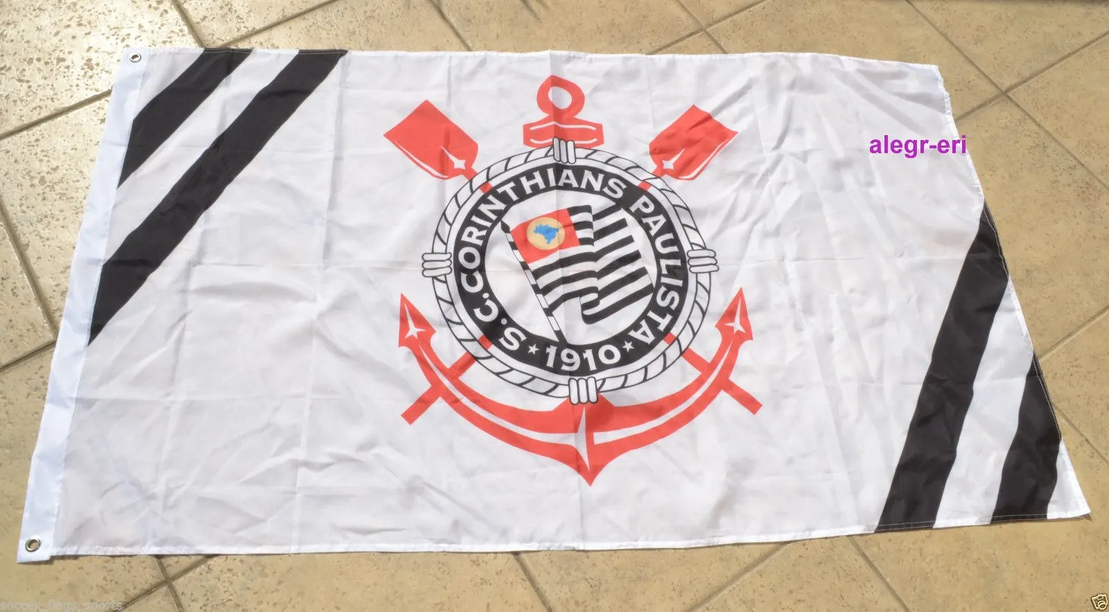 3ft x 5ft 3 x 5ft Corinthians Flag Bandeira Bandera 브라질 Paulista Futbol ...