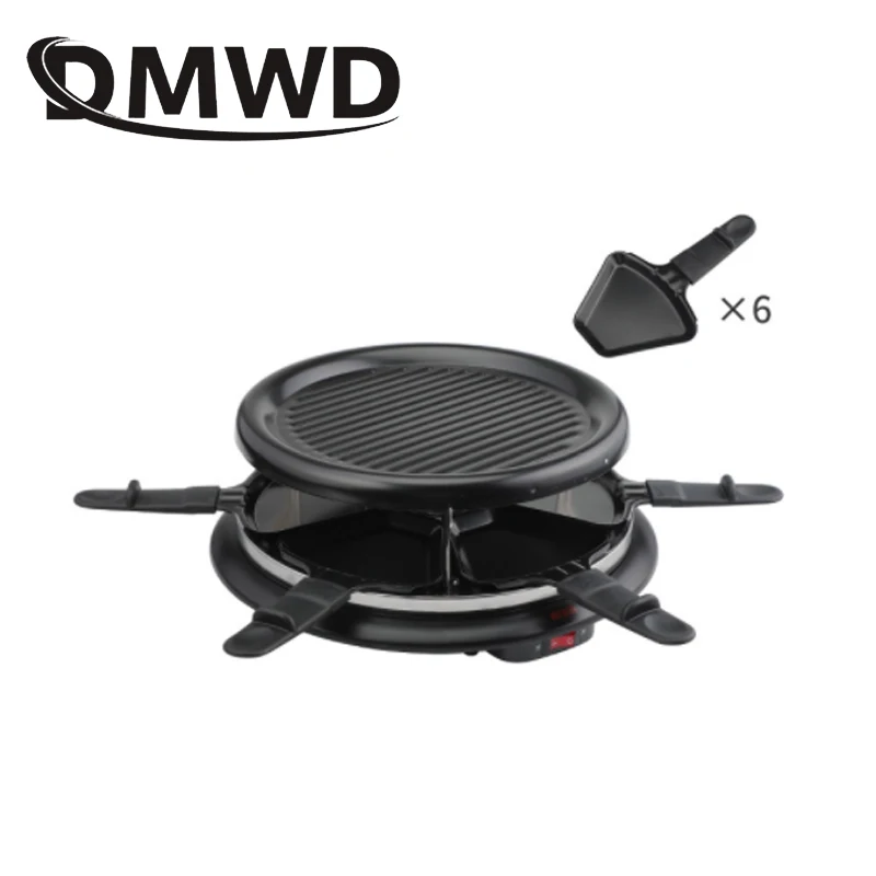 DMWD-Household-Electric-Raclette-Grill-Smokeless-Griddle-Non-Stick-BBQ ...