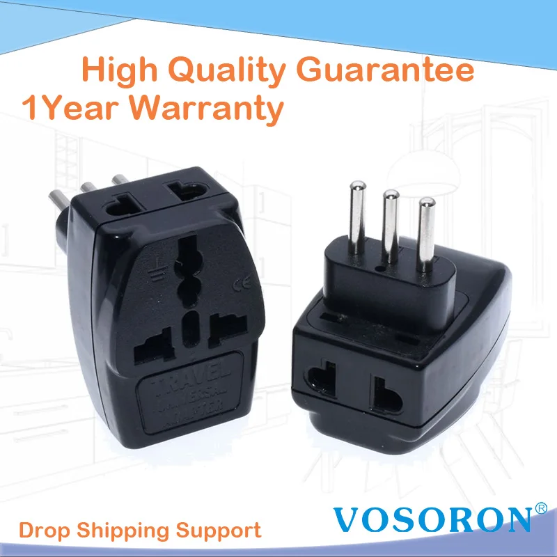 Italian-Uruguay-Travel-Plug-Adapter-Type-L-3-Way-Multi-Port-Outlet ...
