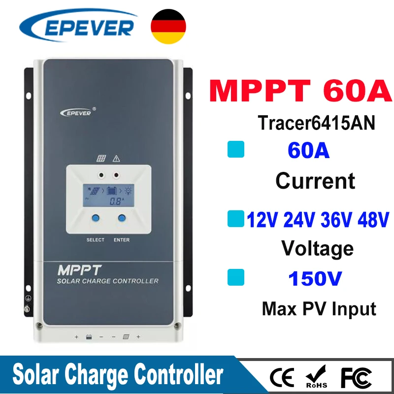 EPever-MPPT-60A-Solar-Charge-Controller-12V-24V-36V-48V-Backlight-LCD ...