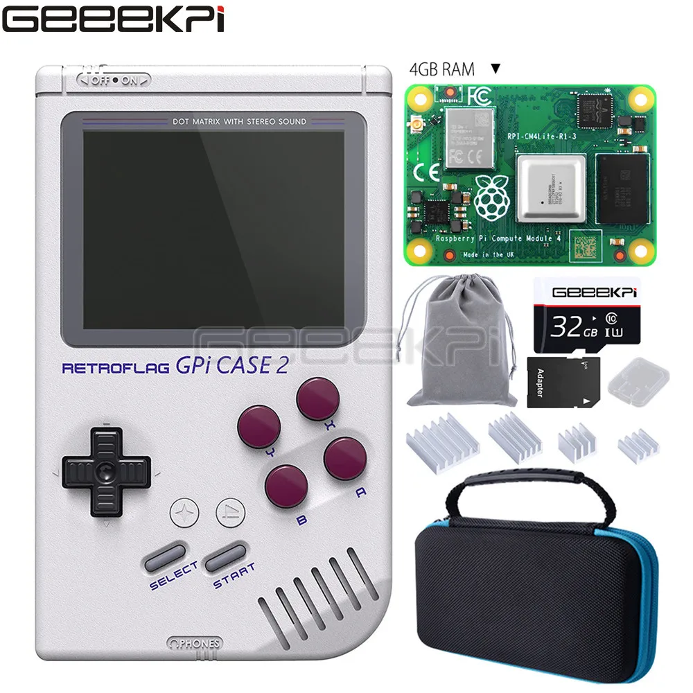 GeeekPi-funda-Retroflag-GPi-2-para-Raspberry-Pi-CM4-con-LCD-de-3-0-y ...