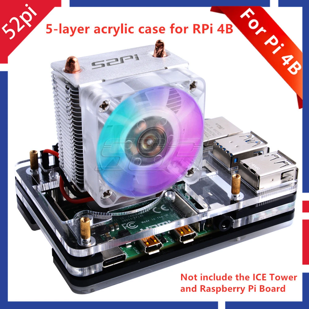 52pi New! 5-layer Acrylic Transparent ( Clear & Black ) / Black ...