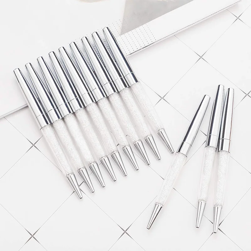 Crystal Silver Pens,Crystal Diamond Ballpoint Pen Metal Pen Bling ...