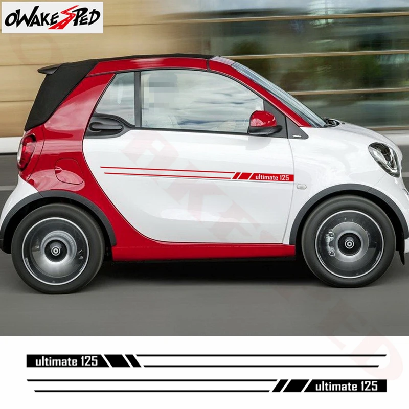 Car Sport Styling For Smart Fortwo Forfour Auto Body Door Side Stripes ...