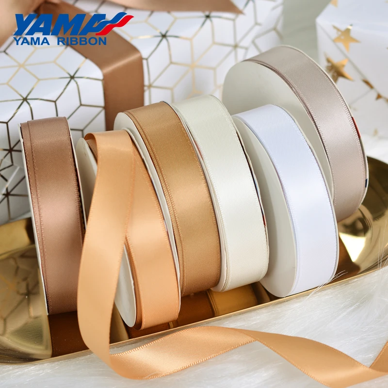 Yama 25yards/roll Single Face Satin Ribbon 6 9 13 16 25 38 Mm Ribbons 1 ...