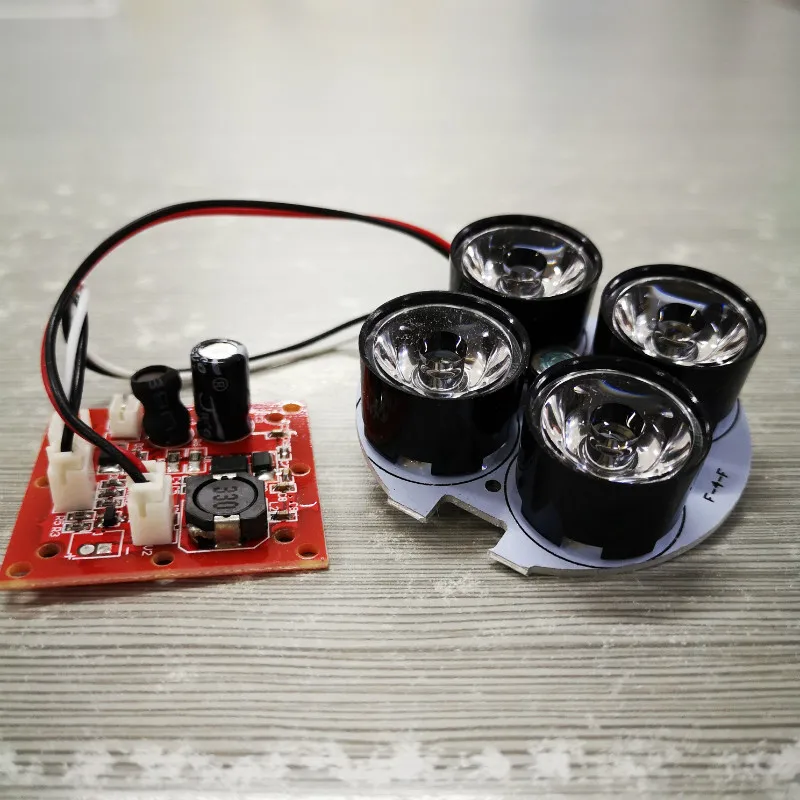 Almost Invisible 940nm spot 4pcs IR infrared array LEDs board DC12V 90 ...