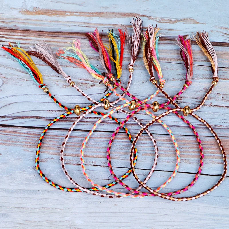 Meetvii-Colorful-Woven-Rope-String-Bracelet-Boho-Yoga-Handmade-Chic ...